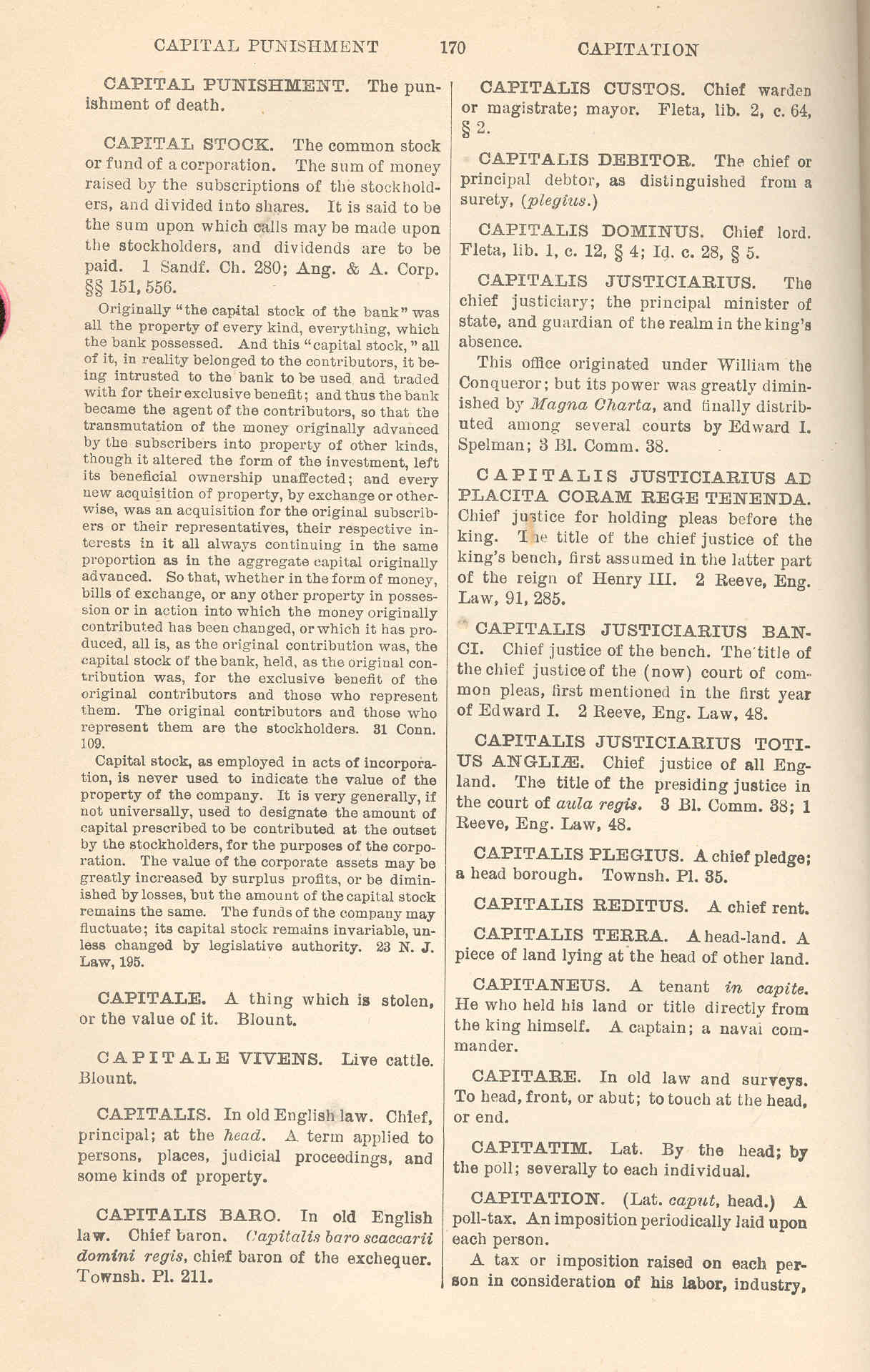 1891 Black's Law Dictionary, First Edition