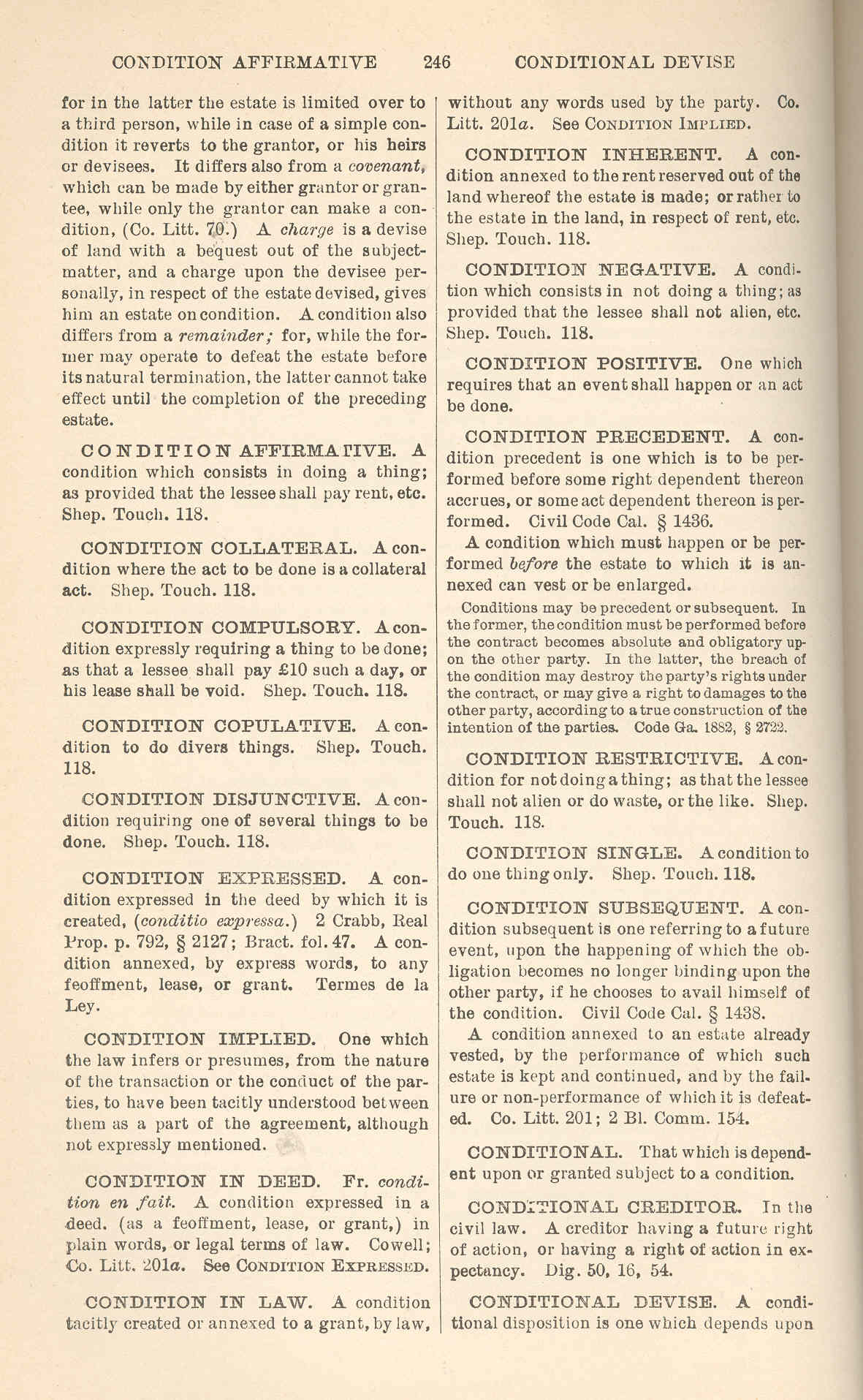 1891 Black's Law Dictionary, First Edition