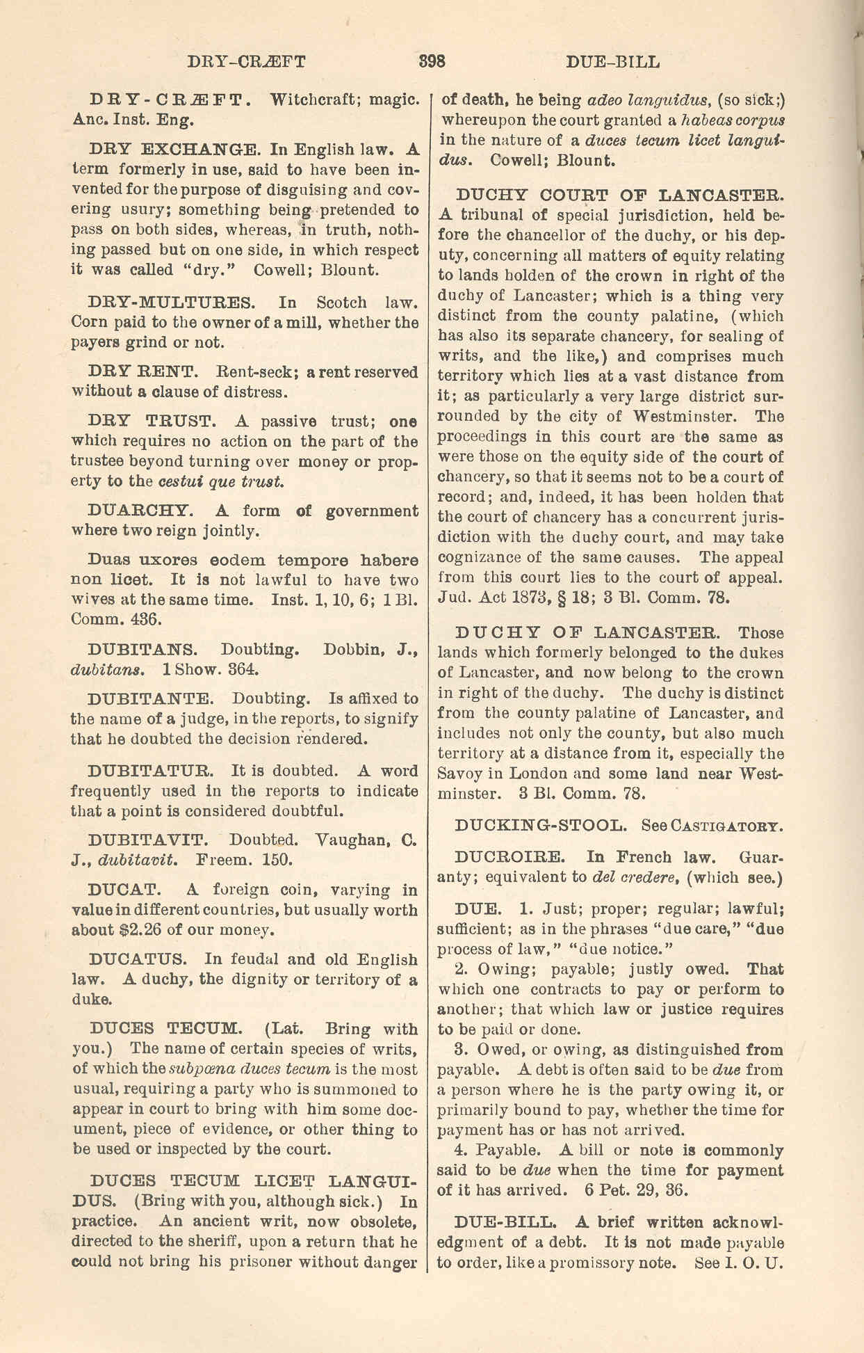 1891 Black's Law Dictionary, First Edition