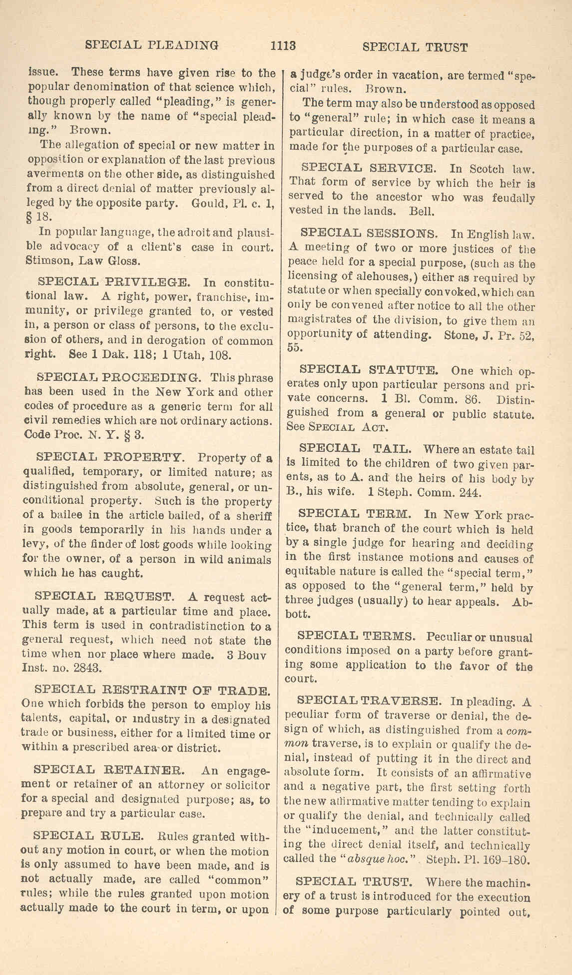 1891 Black's Law Dictionary, First Edition