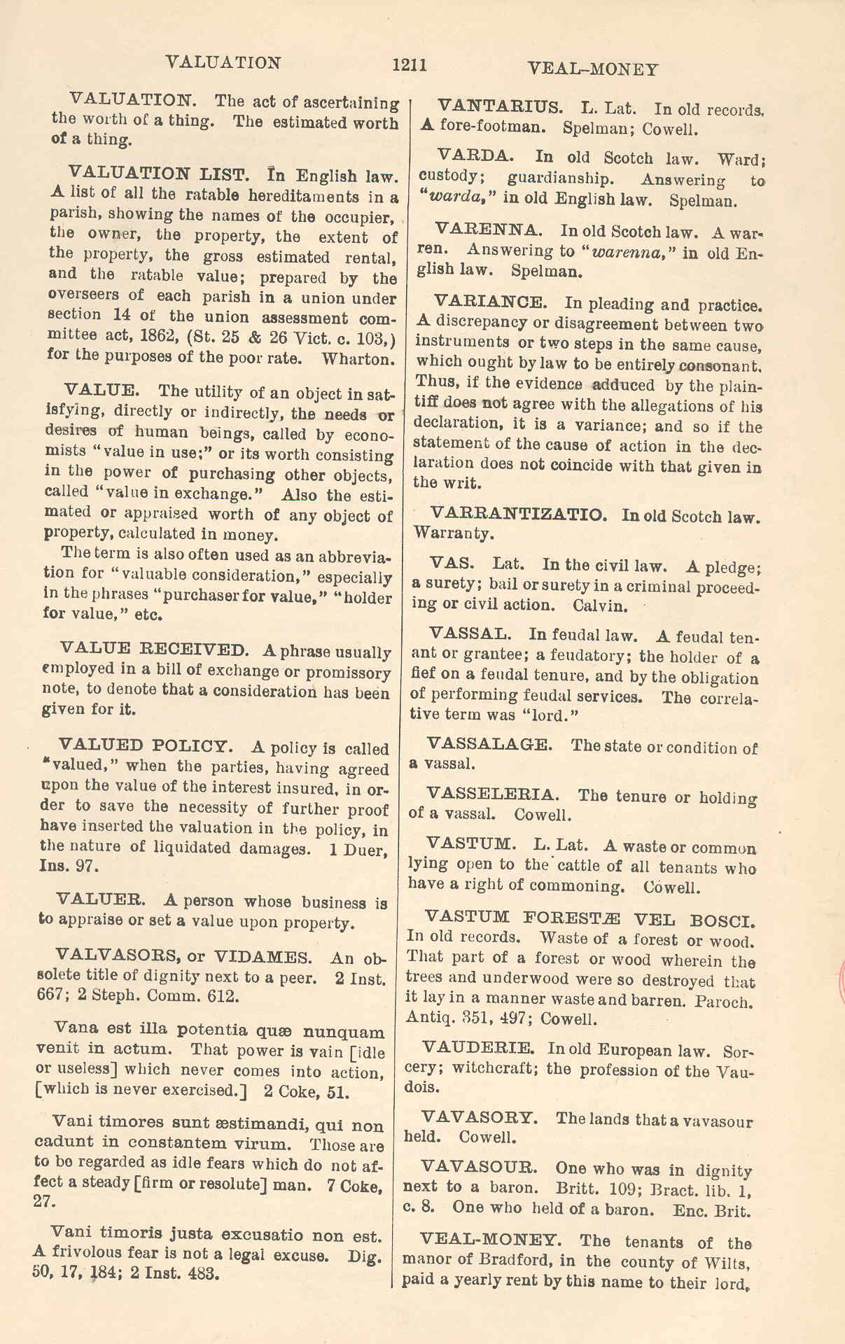 1891 Black's Law Dictionary, First Edition